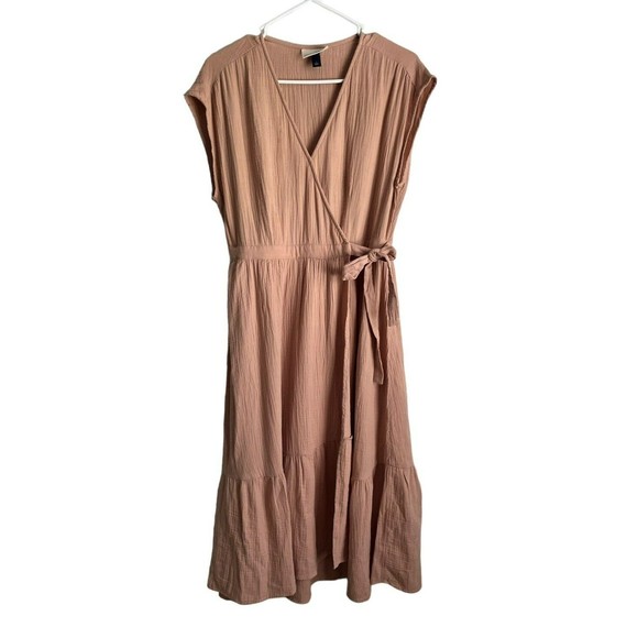 Universal Thread | Dresses | Universal Thread Wrap Midi Dress Cotton ...